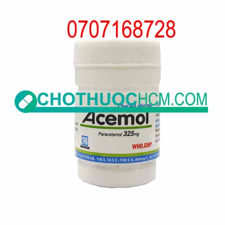 Acemol 325mg Thuốc Giảm Đau Hạ Sốt Chai 40 viên