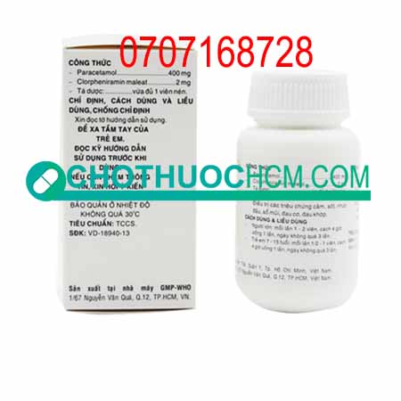 Coldfed 400mg Điều Trị Cảm Sốt, Sổ Mũi