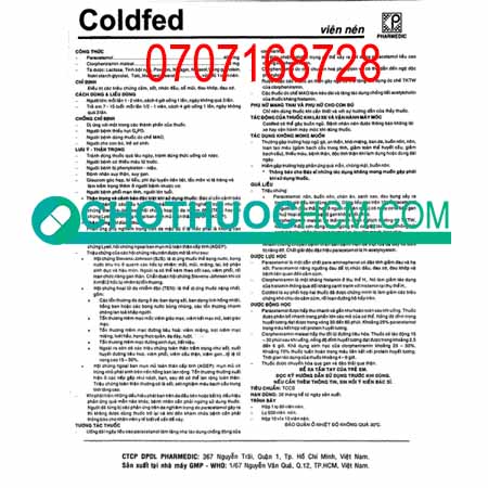 Coldfed 400mg Điều Trị Cảm Sốt, Sổ Mũi