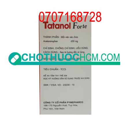 Tatanol Forte Thuốc Giảm Đau, Hạ Sốt (Hộp 150 Viên)